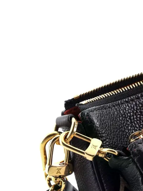 LOUIS VUITTON Multi Pochette Accessoires Bicolor Monogram Empreinte Giant Crossbody Bag - Black