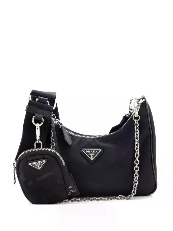 Prada Re-edition 2005 Shoulder Bag Tessuto Small - Black