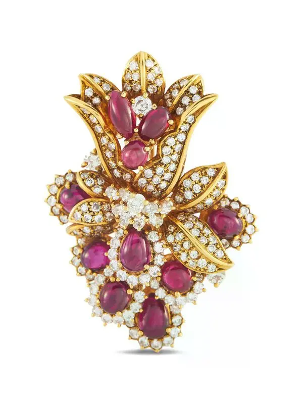 LB EXCLUSIVE Ruby And Diamond Brooch