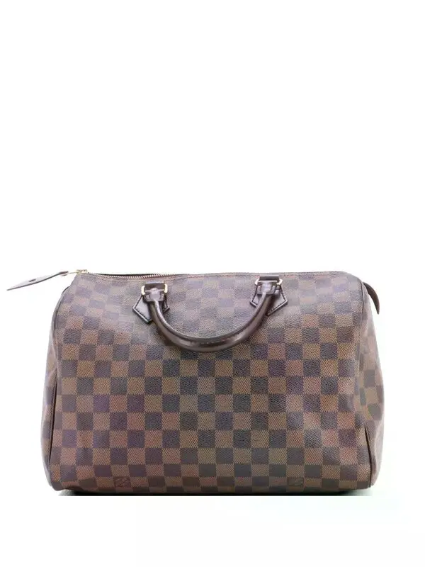 LOUIS VUITTON Speedy Damier 30 Satchel - Brown