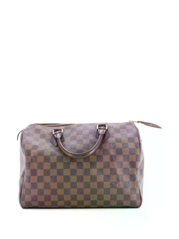 LOUIS VUITTON Speedy Damier 30 Satchel - Brown