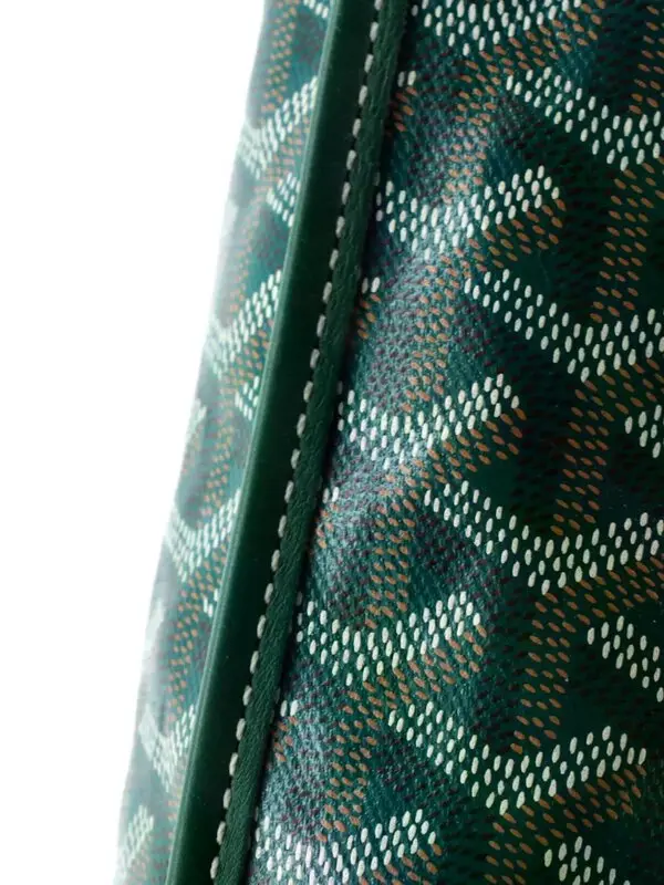 Goyard Anjou Reversible Mini Tote Coated Canvas Satchel - Green