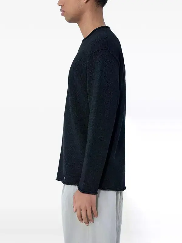 MOOS STUDIO Ribbed Crew-neck Sweater
