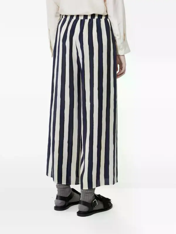 Max Mara Striped-pattern Trousers - Blue