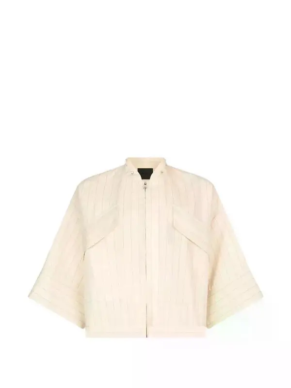 Liu Jo Striped Embellished Jacket - Neutrals