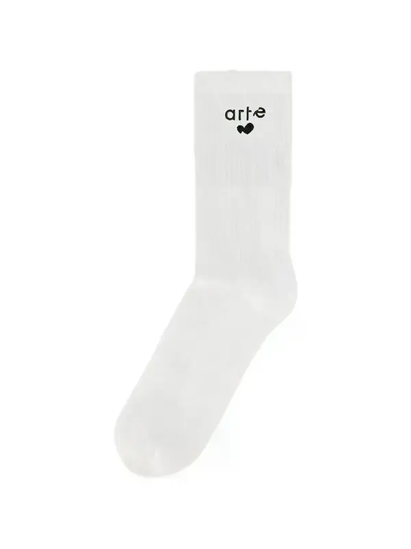 ARTE ANTWERP Heart Logo Socks - White