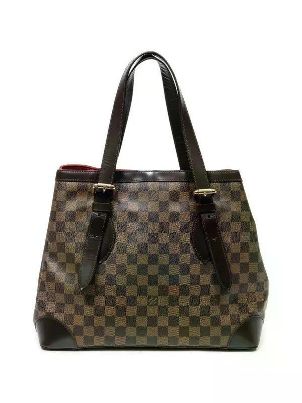 LOUIS VUITTON 2010 Mm Hampstead Checked-pattern Tote Bag