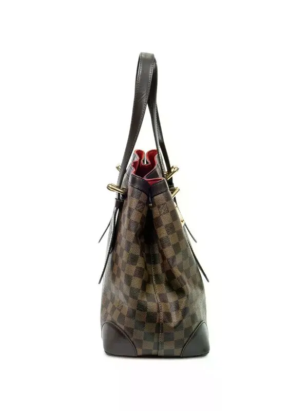 LOUIS VUITTON 2010 Mm Hampstead Checked-pattern Tote Bag