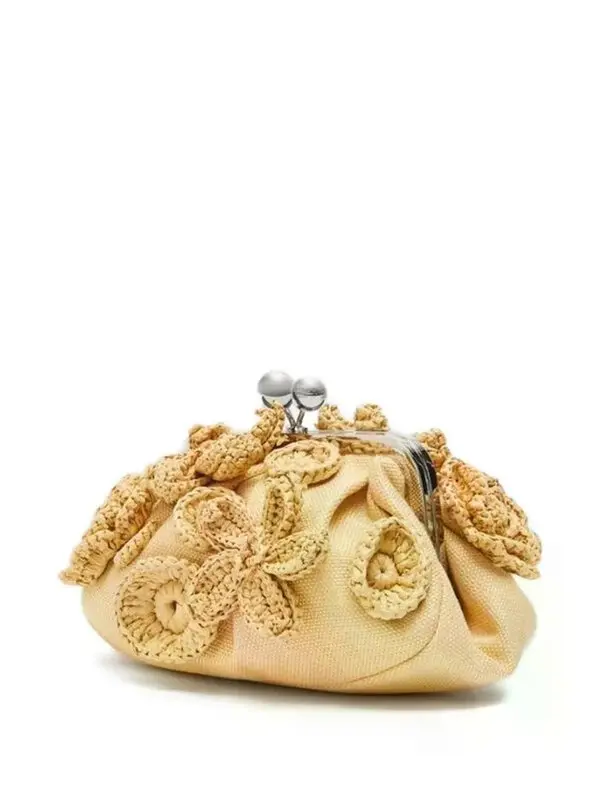 Max Mara Small Comune Floral-embellished Shoulder Bag