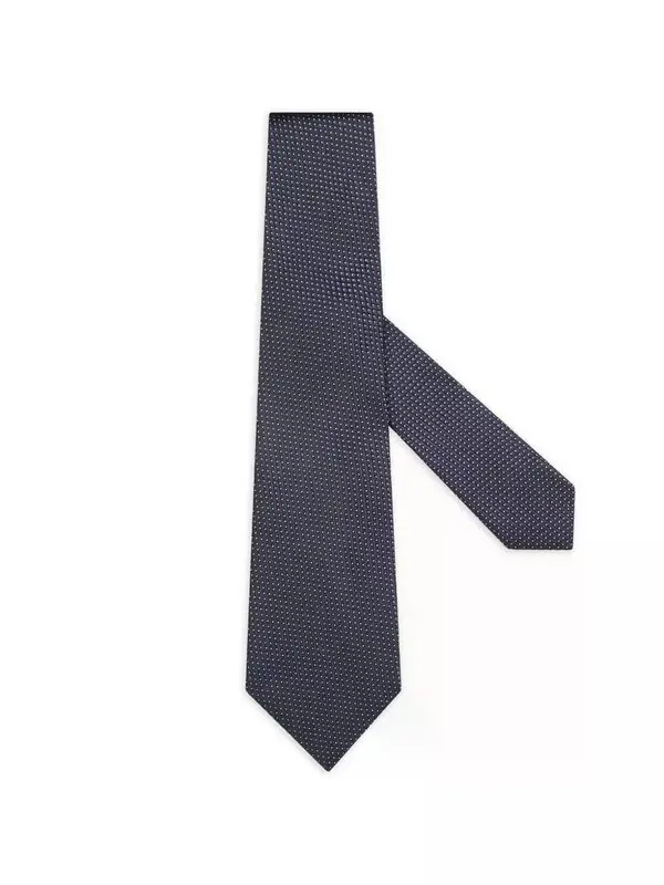 Zegna Polka-dot Neck Tie - Blue