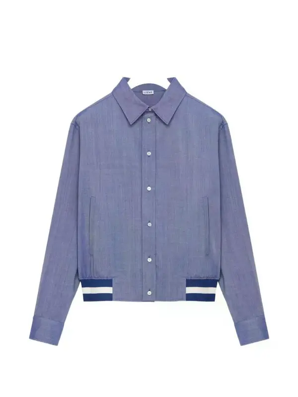 Loewe Logo Bomber Jacket - Blue