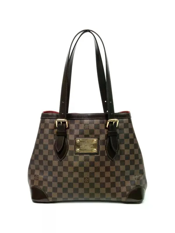 LOUIS VUITTON 2009 Mm Hampstead Check-print Shoulder Bag