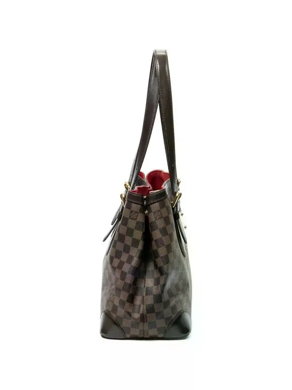LOUIS VUITTON 2009 Mm Hampstead Check-print Shoulder Bag