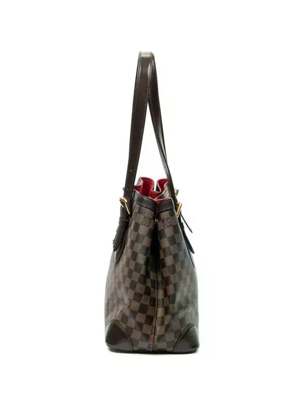 LOUIS VUITTON 2009 Mm Hampstead Check-print Shoulder Bag
