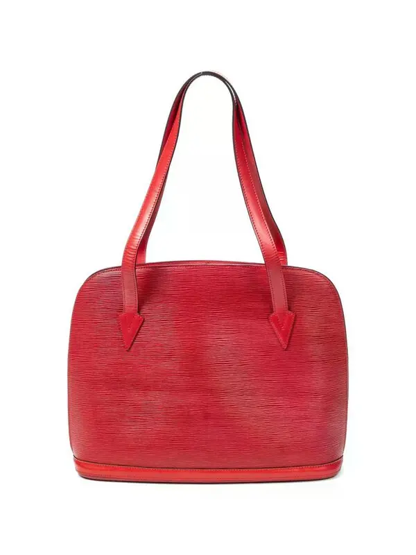 LOUIS VUITTON Lussac Textured Shoulder Bag - Red