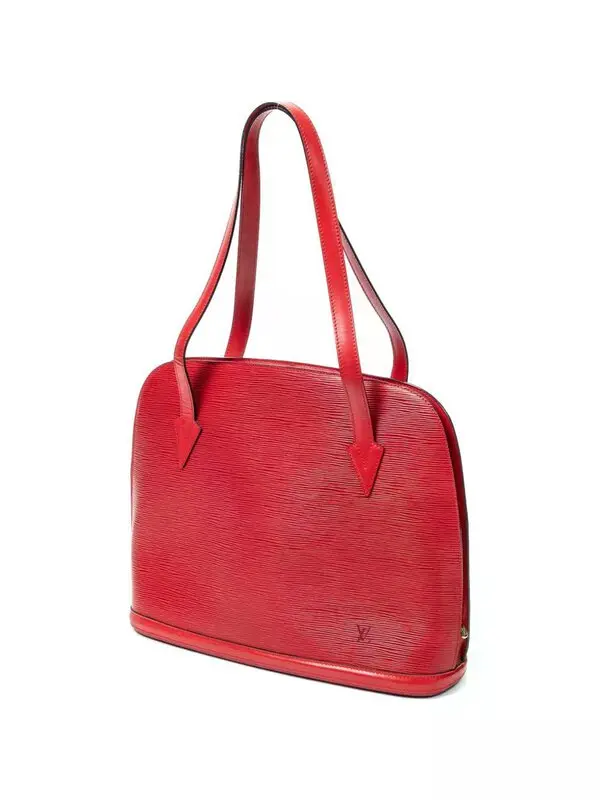 LOUIS VUITTON Lussac Textured Shoulder Bag - Red