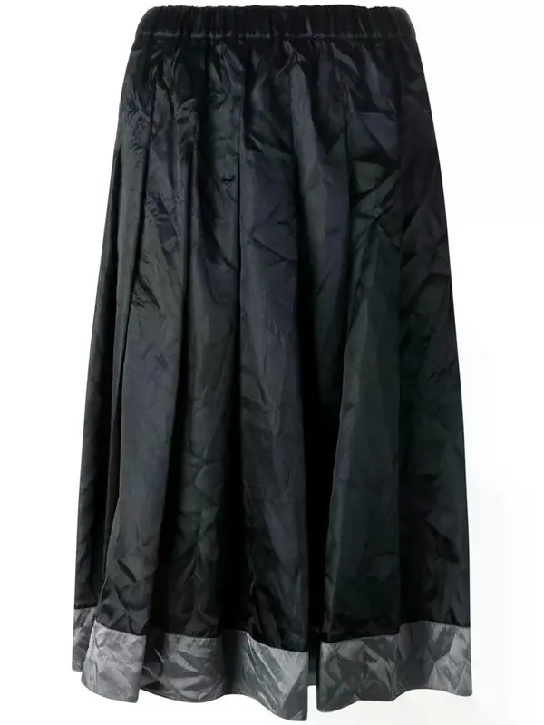 Comme Des Garçons Pleated Two-tone Skirt