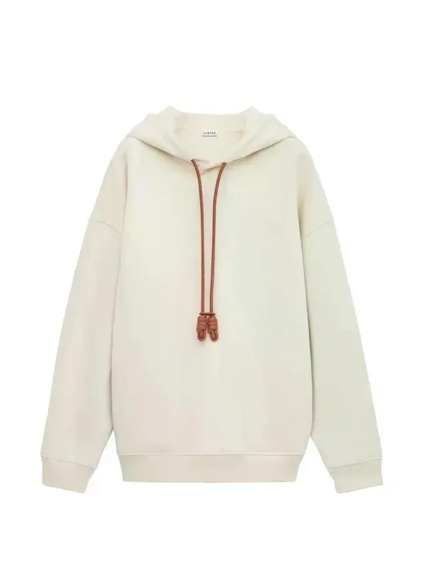 Loewe Knot-detail Hoodie - Neutrals