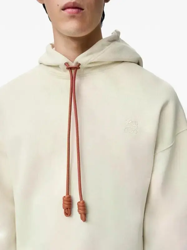 Loewe Knot-detail Hoodie - Neutrals