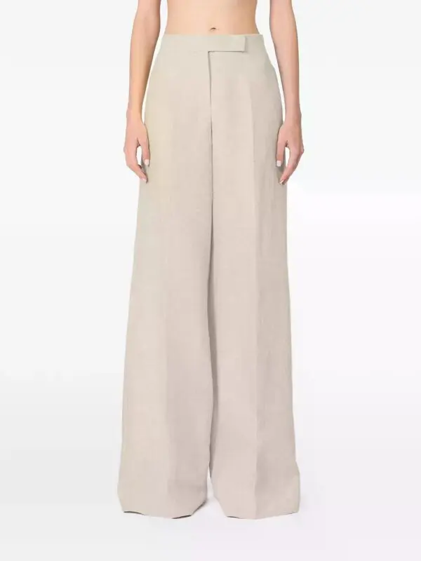 Max Mara Palazzo Linen Trousers
