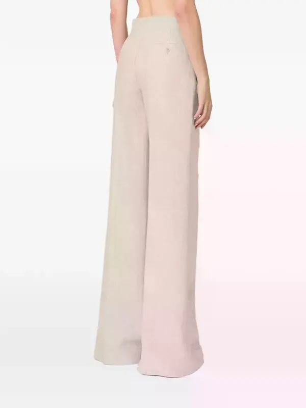 Max Mara Palazzo Linen Trousers