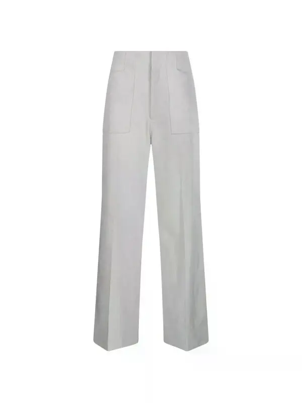SANDBEIGE Side-pockets Trousers
