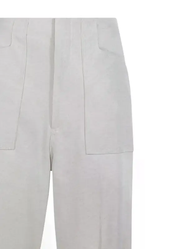 SANDBEIGE Side-pockets Trousers