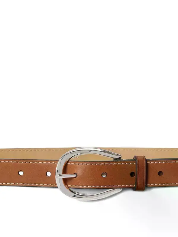 Polo Ralph Lauren Stirrup Leather Belt - Neutrals