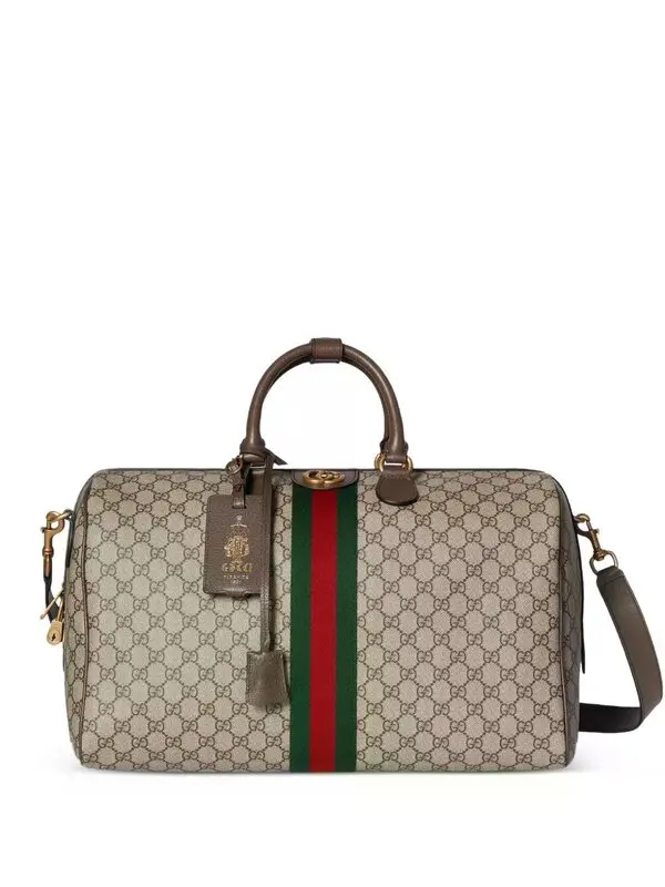 Gucci Savoy Gg-pattern Medium Tote Bag - Neutrals