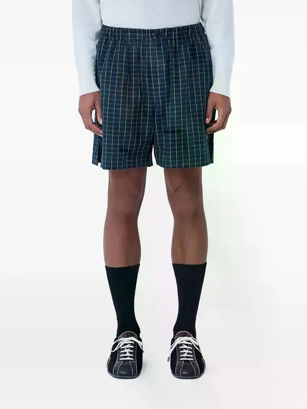 WALES BONNER Checked Tailored Shorts