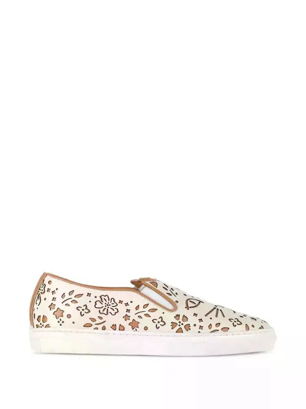 CHARLOTTE OLYMPIA Laser-cut Slip-ons
