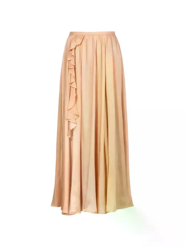Ulla Johnson Zena Ruffle Midi Skirt - Neutrals