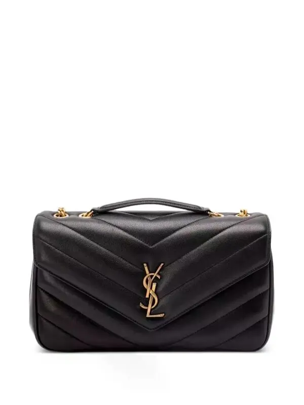 Saint Laurent Loulou Matelassé Medium Shoulder Bag - Black