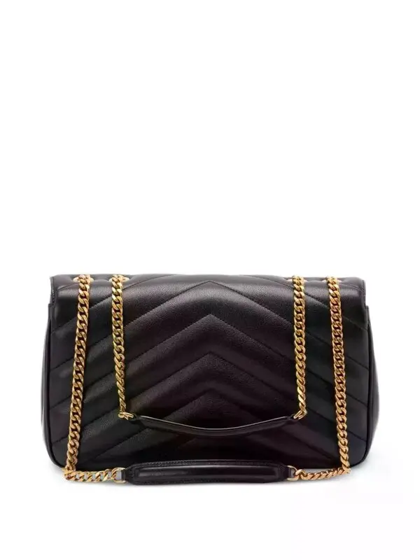 Saint Laurent Loulou Matelassé Medium Shoulder Bag - Black