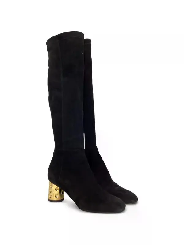 LOUIS VUITTON Over-the-knee Suede Boots
