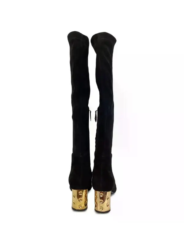 LOUIS VUITTON Over-the-knee Suede Boots