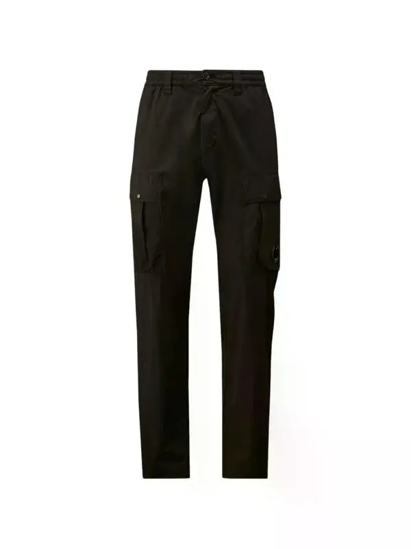 C.P. COMPANY Fili Stretch Elasticated Lens Cargo Pants - Black