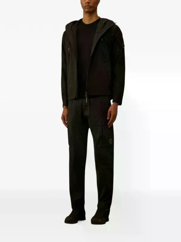 C.P. COMPANY Fili Stretch Elasticated Lens Cargo Pants - Black