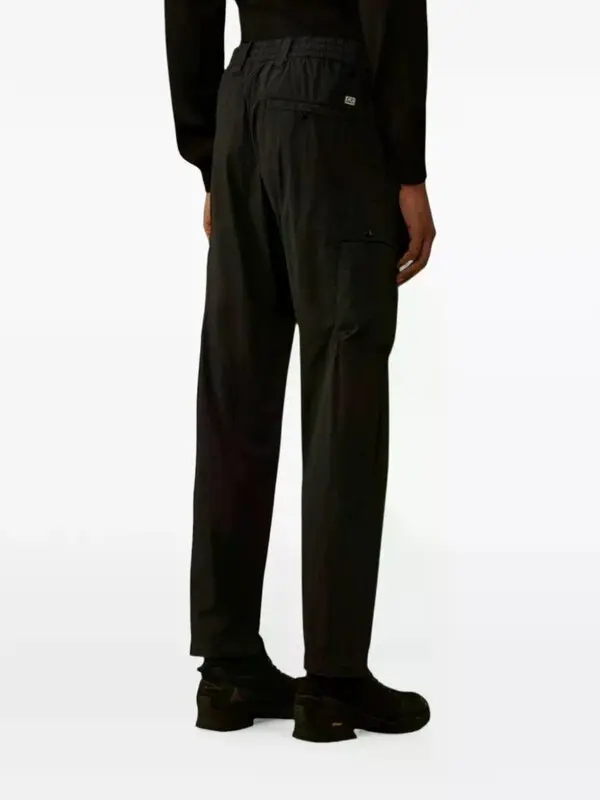 C.P. COMPANY Fili Stretch Elasticated Lens Cargo Pants - Black