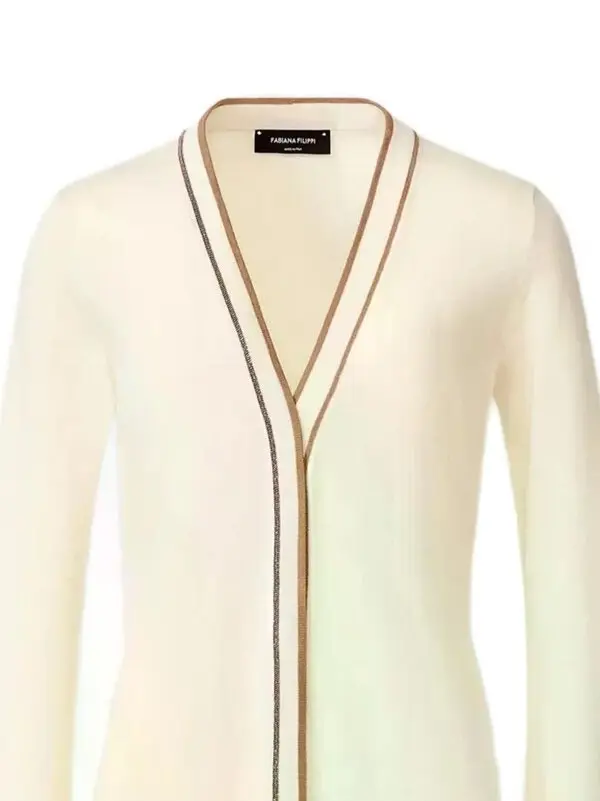 Fabiana Filippi V-neck Cardigan - Neutrals