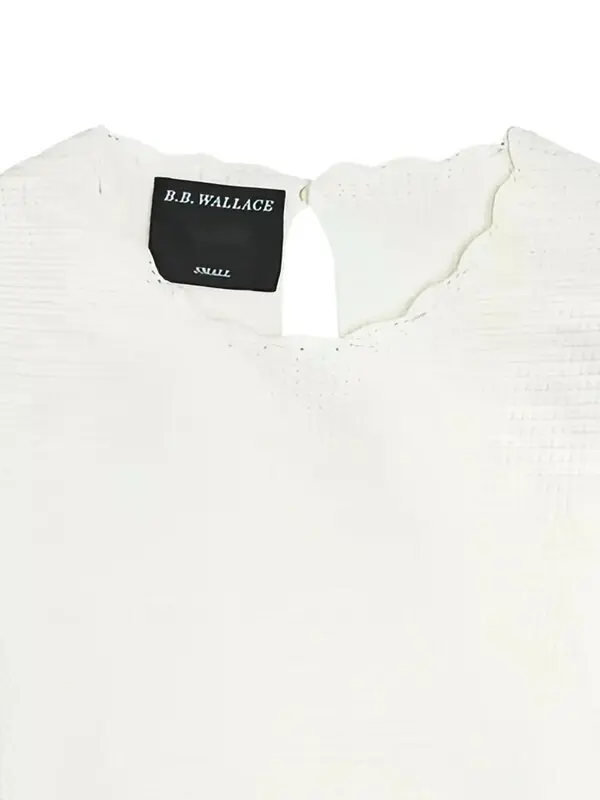 B.B. WALACE Striped-trim T-shirt
