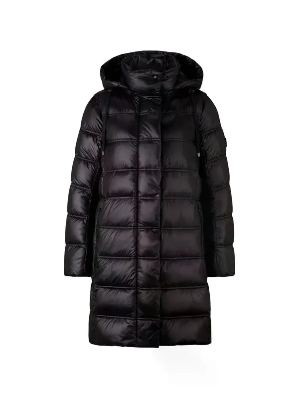 Bogner Lynn Detachable Hood Quilted Coat - Black