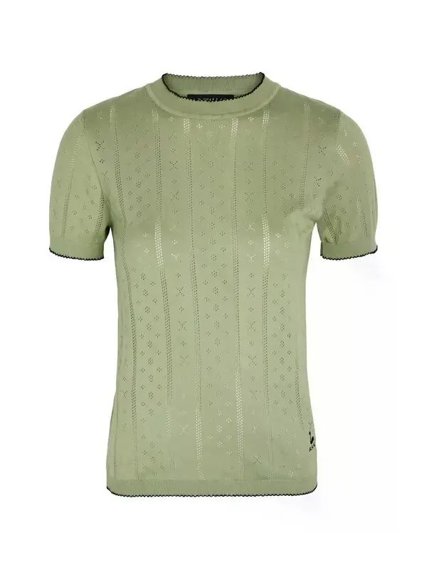B.B. WALACE Indiana Open-knit Short-sleeve T-shirt - Green