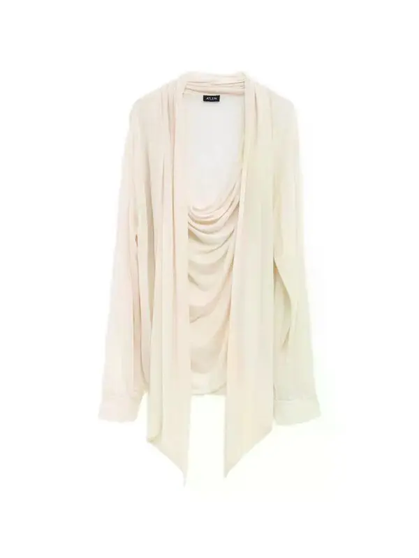 Atlein Draped Open Blouse