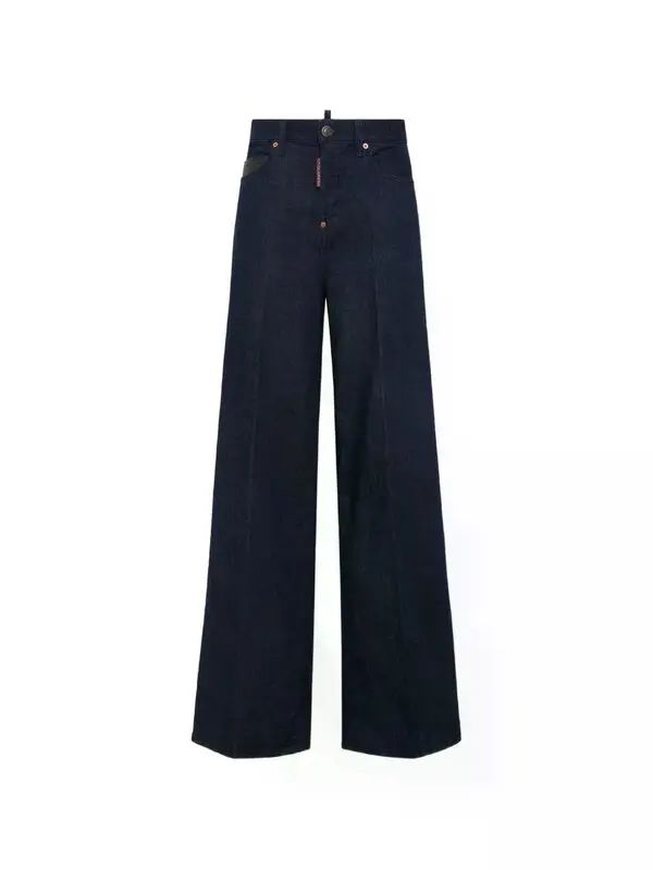 Dsquared2 Traveller Milano Wide-leg Jeans - Blue