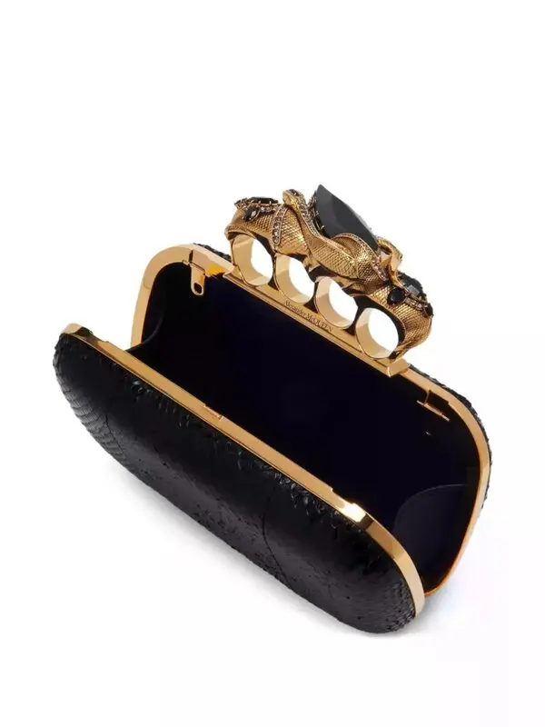 Alexander McQueen Snake Four-ring Clutch