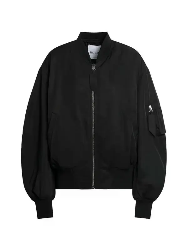 Attico Zip-up Bomber Jacket - Black