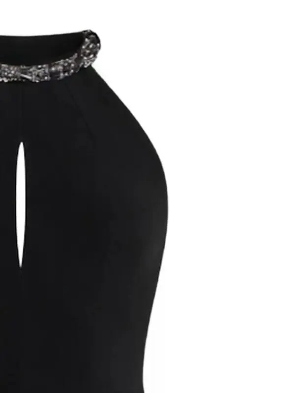 Pinko Embellished-neck Jumpsuit