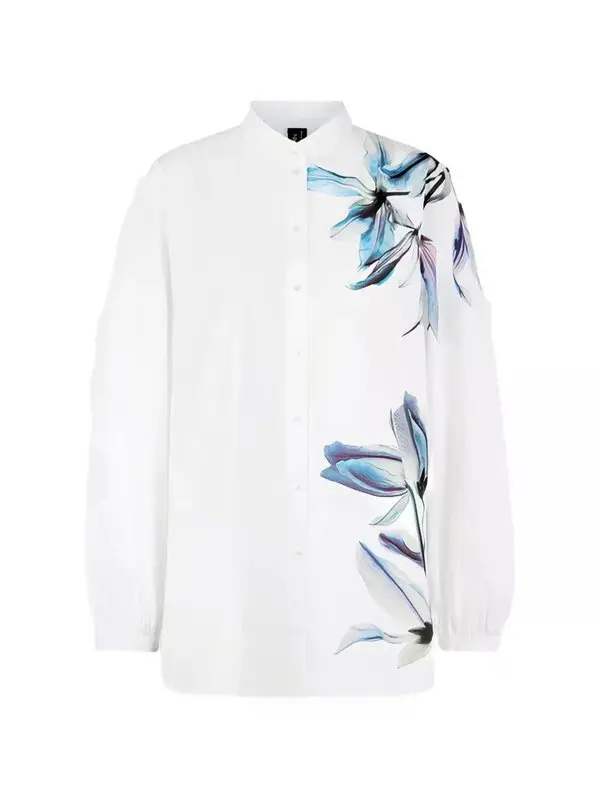 MARCCAIN Floral Print Blouse - White