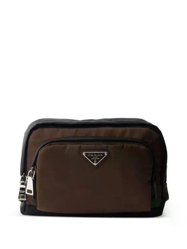Prada Re-nylon Pouch - Brown
